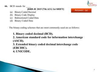 RRB JE Stage 2 Computer and Applications Questions part 3 | PPT