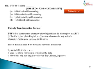 RRB JE Stage 2 Computer and Applications Questions Part 4 | PPT