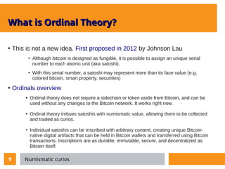 ORDINALS – MEETUP #9 – 2023-02-09 | PPT