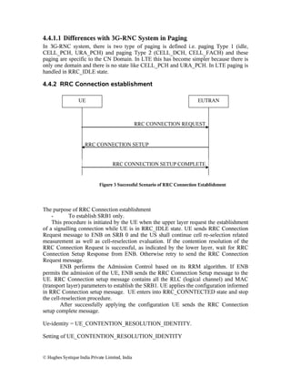 Difference in Rrc procedures lte and 3G | PDF