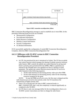 Difference in Rrc procedures lte and 3G | PDF