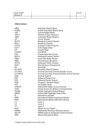 Difference in Rrc procedures lte and 3G | PDF