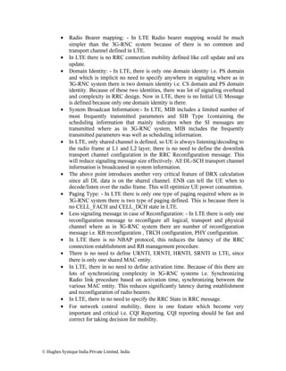 Difference in Rrc procedures lte and 3G | PDF