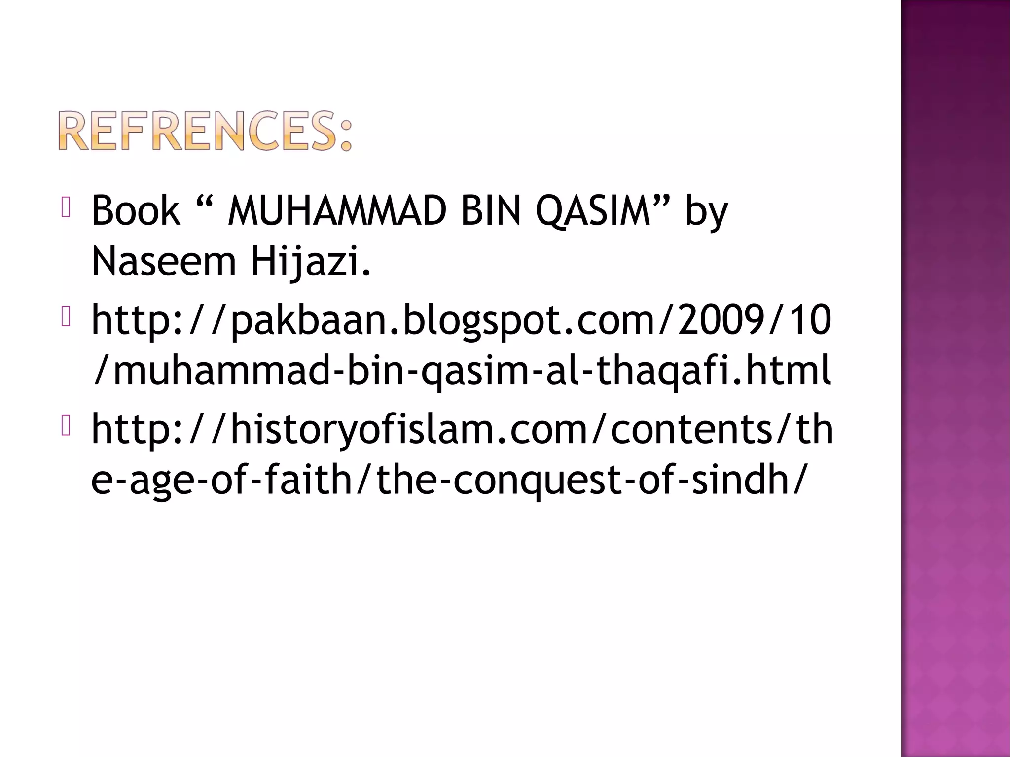 Muhammad bin qasim | PPT