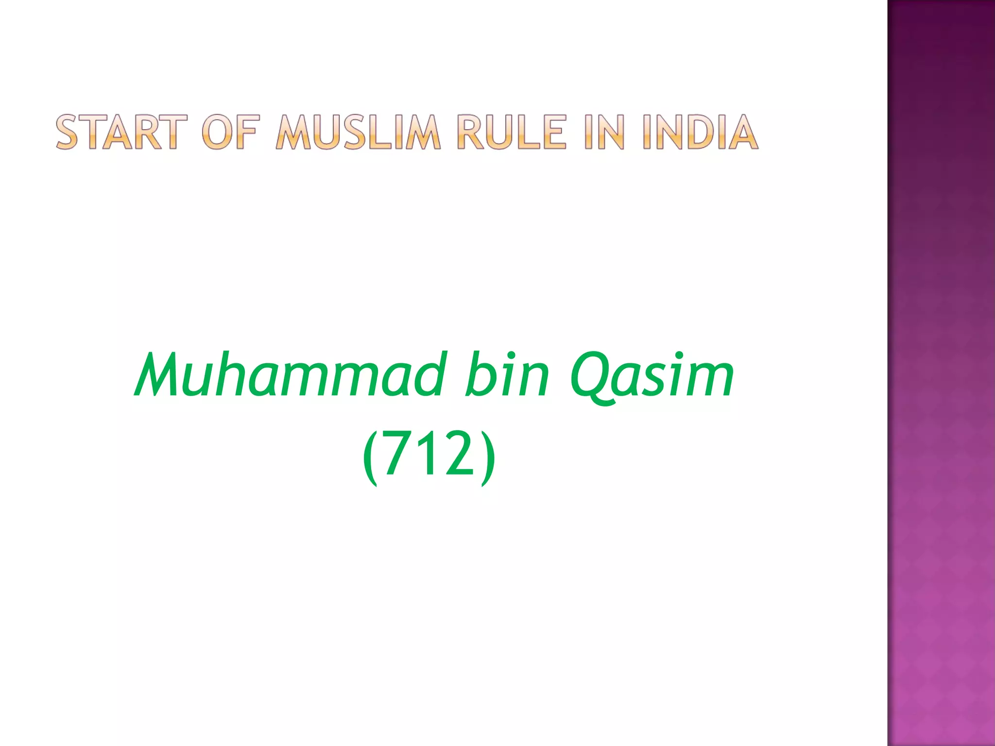 Muhammad bin qasim | PPT