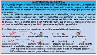 Rr de sustitucion nucleofila | PPTX