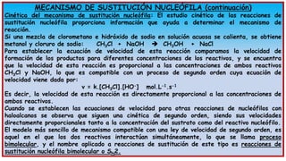 Rr de sustitucion nucleofila | PPTX