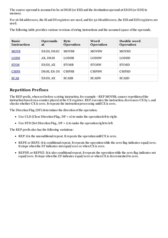 N_Asm Assembly strings (sol) | PDF