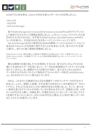 SASより高速なRevolution R Enterprise | PPTX