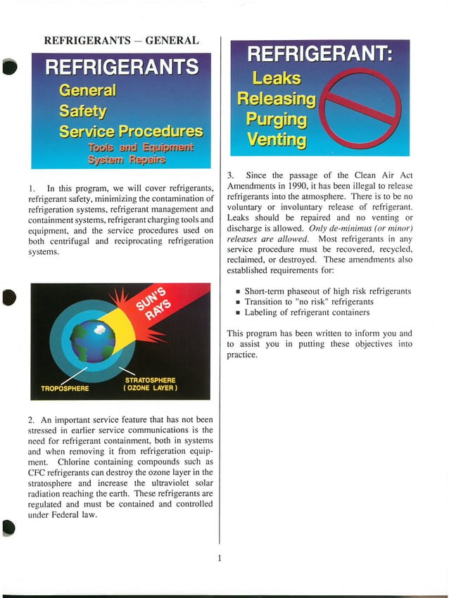 Refrigerant.service technique | PDF