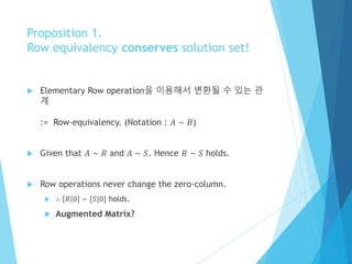 R.R.E.F.U (Uniqueness of Reduced Row Echelon Form) | PPTX