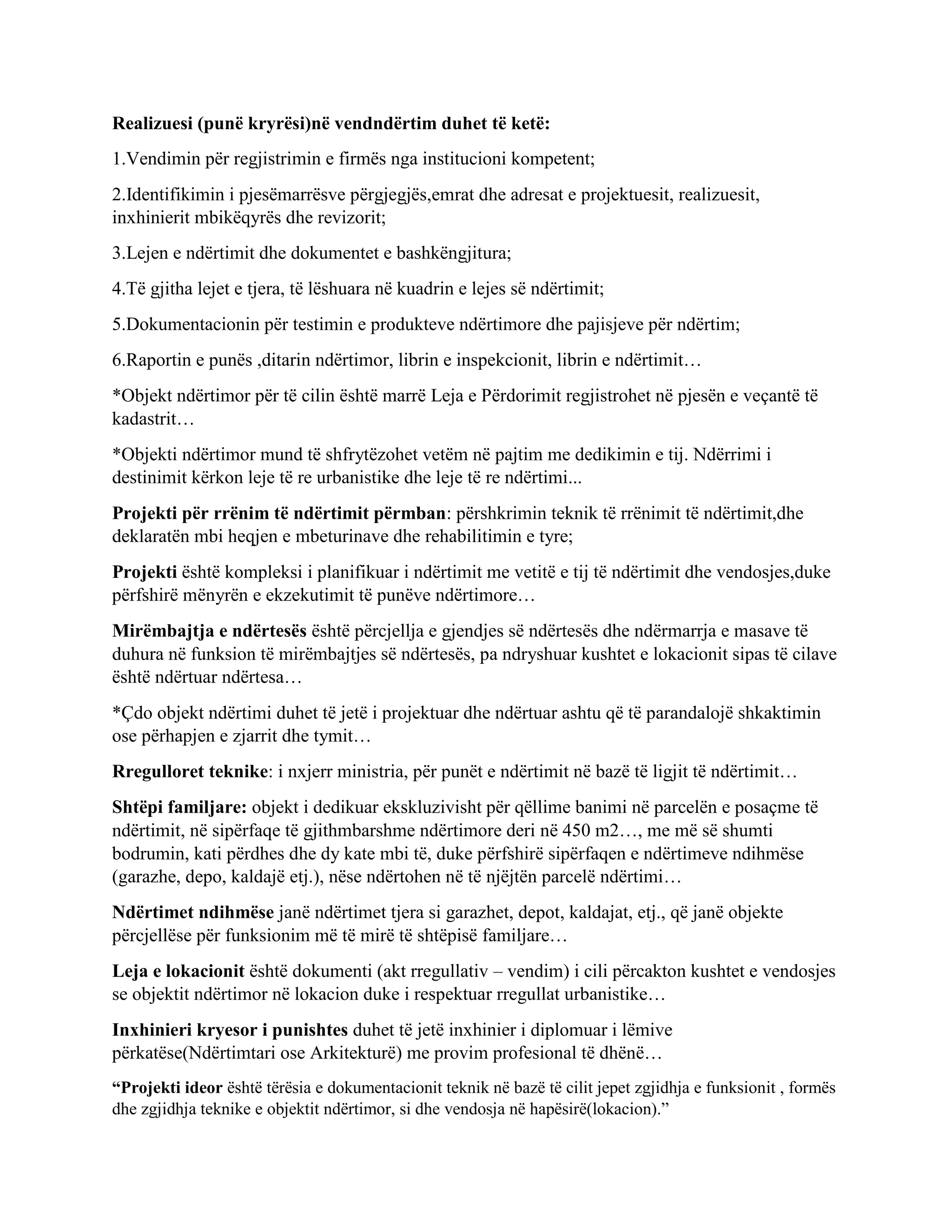 Rregullativë Ndërtimore FNA - Universiteti i Prishtinës | PDF