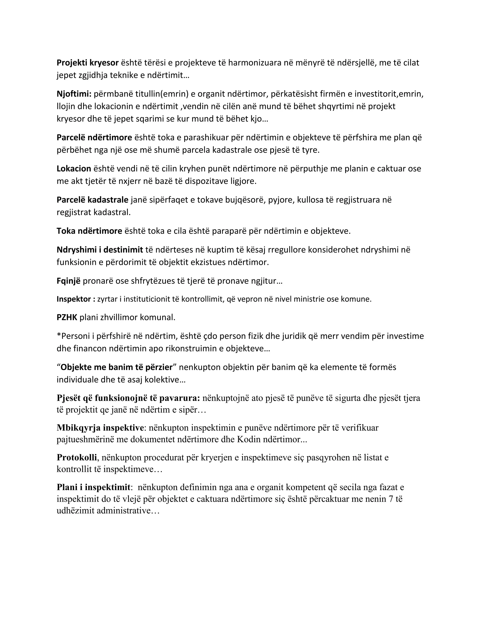 Rregullativë Ndërtimore FNA - Universiteti i Prishtinës | PDF