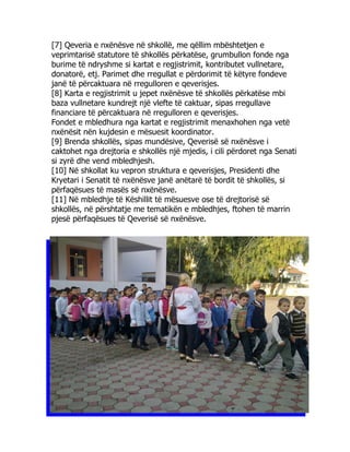 Rregullore e brendeshme e shkolles | DOC