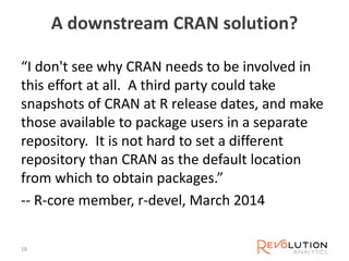 R reproducibility | PPT