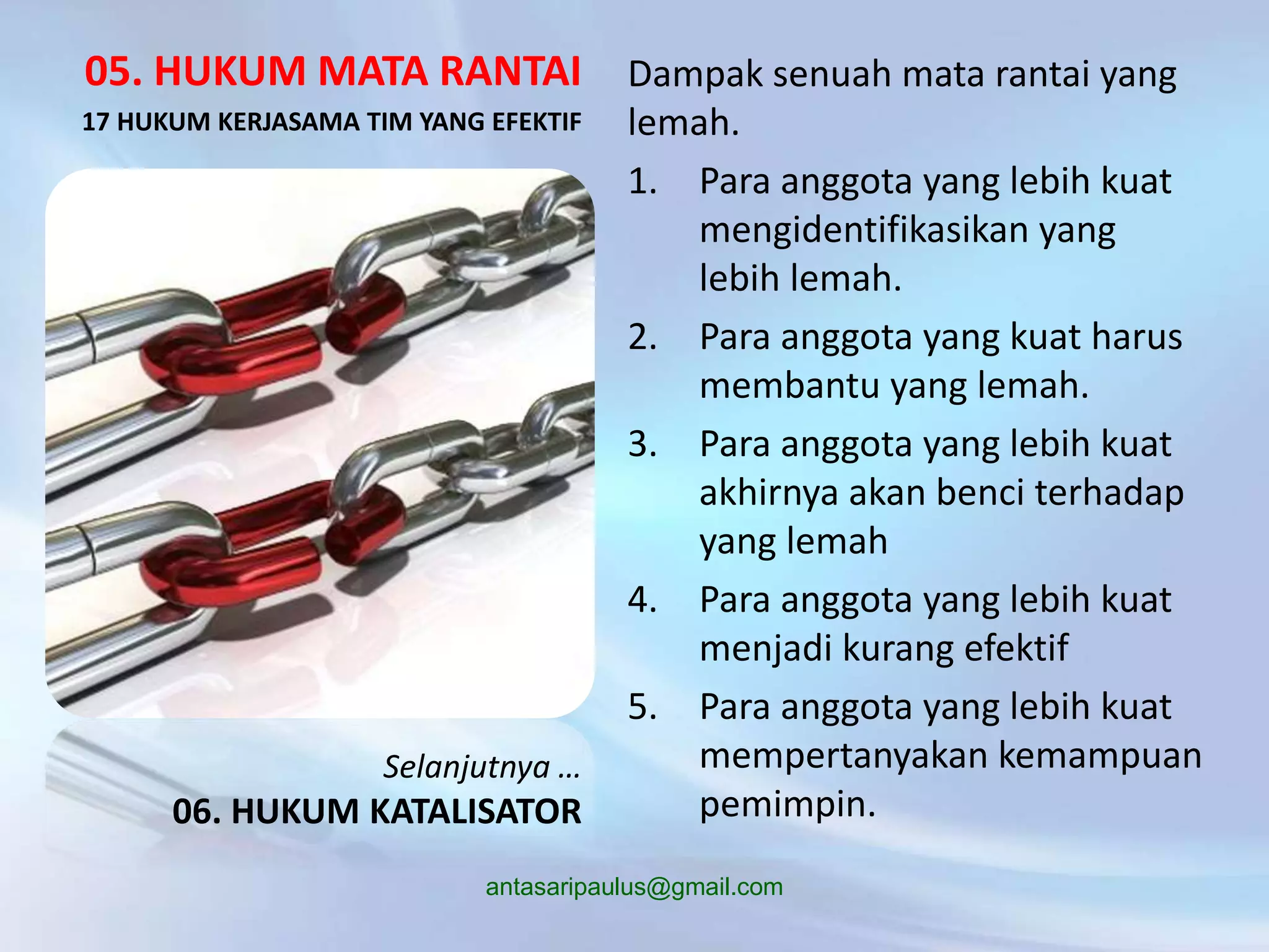 Hukum Mata Rantai | PPT