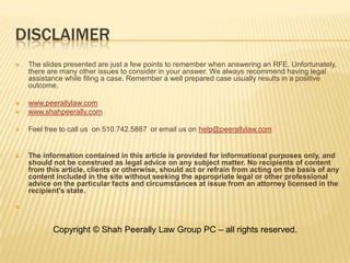 USCIS RFE PRESENTATION | PPTX