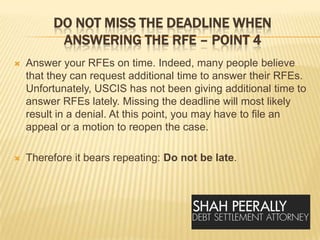 USCIS RFE PRESENTATION | PPT