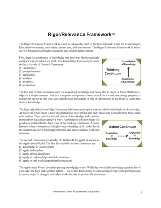 R&r framework