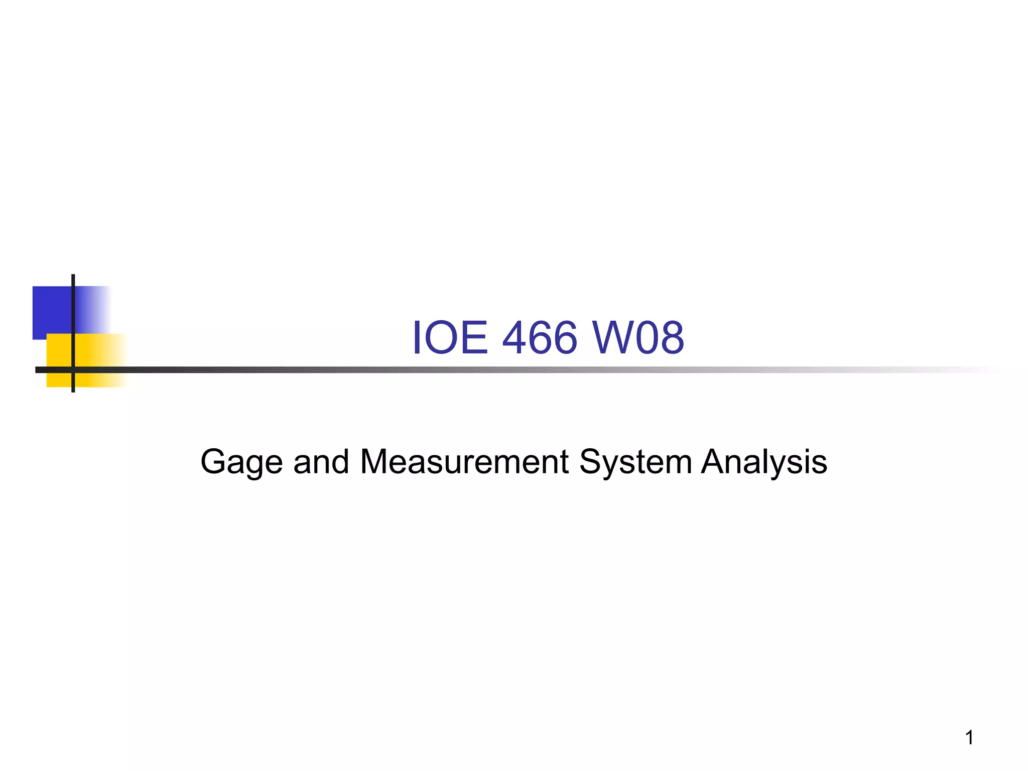 R&R Gage Analysis | PPT
