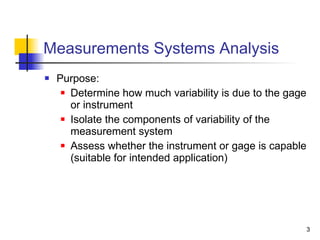 R&R Gage Analysis | PPT