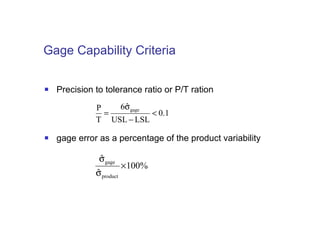 R&R Gage Analysis | PPT