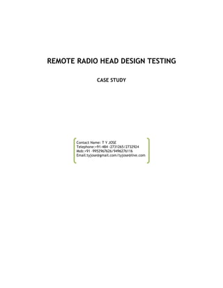 REMOTE RADIO HEAD TESTING: 5G case study | PDF