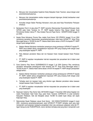 KRONOLOGIS PERLUASAN AREAL PT. RAPP | DOC