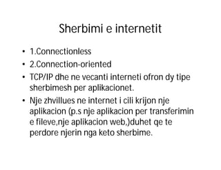 Rrjeta kompjuterike leksion 1 | PPT