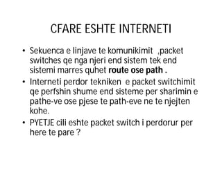 Rrjeta kompjuterike leksion 1 | PPT