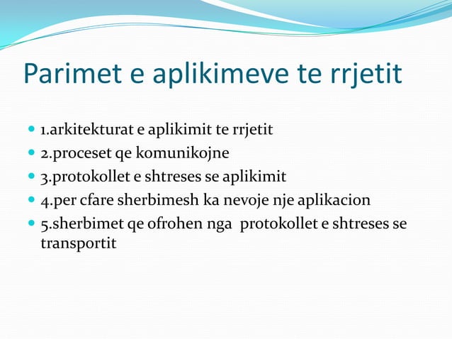 Rrjeta kompjuterike leksion 2 | PPT