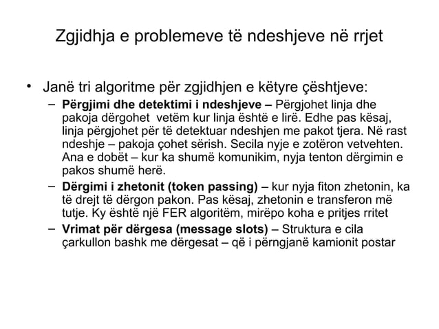 Rrjetat kompjuterike [Informatik] | PPT