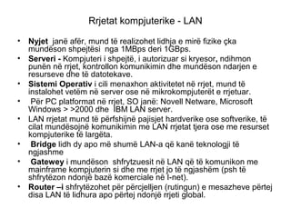 Rrjetat kompjuterike [Informatik] | PPT