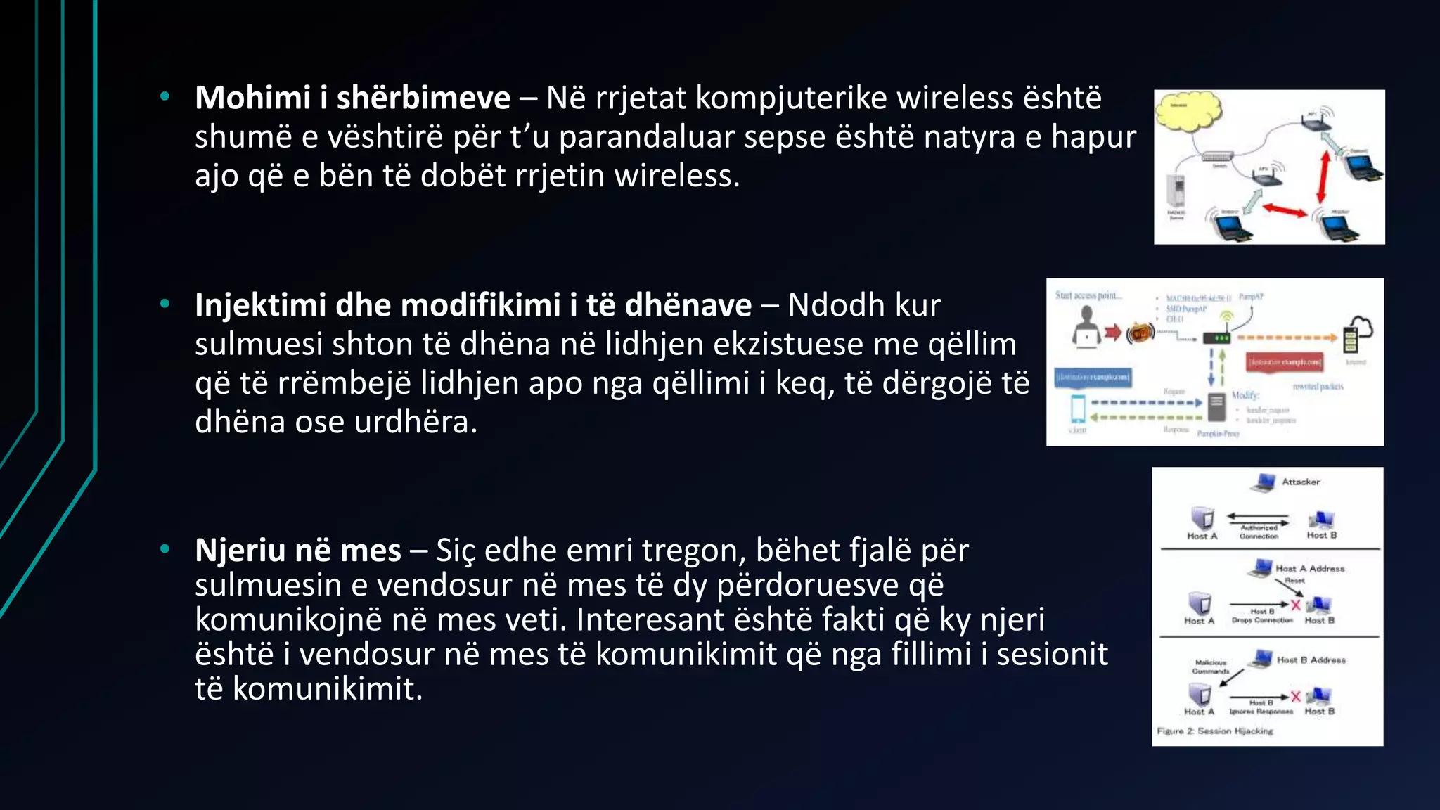 Detyre Kursi - Rrjetet Wireless dhe siguria e tyre | PPTX