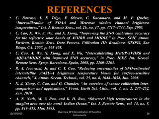 Overview of Intercalibration of Satellite Instruments | PPTX