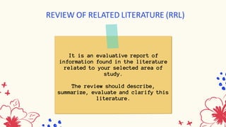 LITERATURE REVIEW | PPT