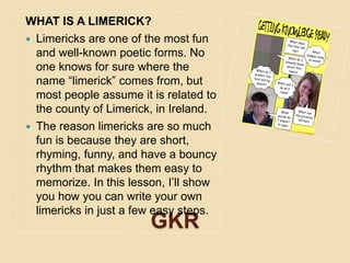 Rhythm & Rhyme and Limerick | PPTX