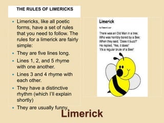 Rhythm & Rhyme and Limerick | PPTX
