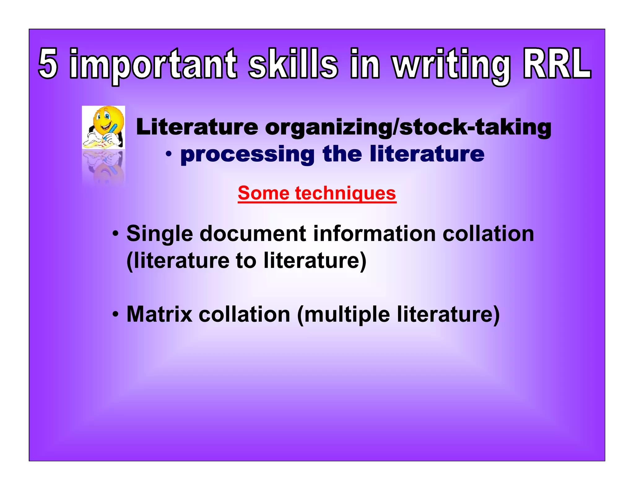 Rrl techniques dr. ronnie amorado | PDF | Publishing Industry | Industries