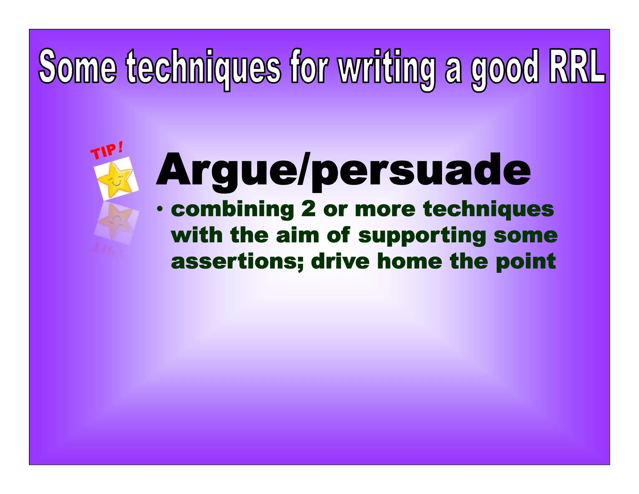 Rrl techniques dr. ronnie amorado | PDF