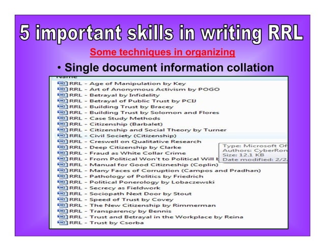 Rrl techniques dr. ronnie amorado | PDF | Publishing Industry | Industries