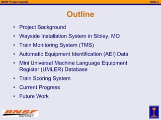BNSF Train Scoring System (Machine Vision project) | PPTX | Rail Travel ...