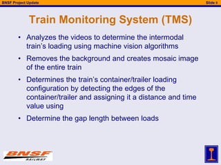 BNSF Train Scoring System (Machine Vision project) | PPTX | Rail Travel ...