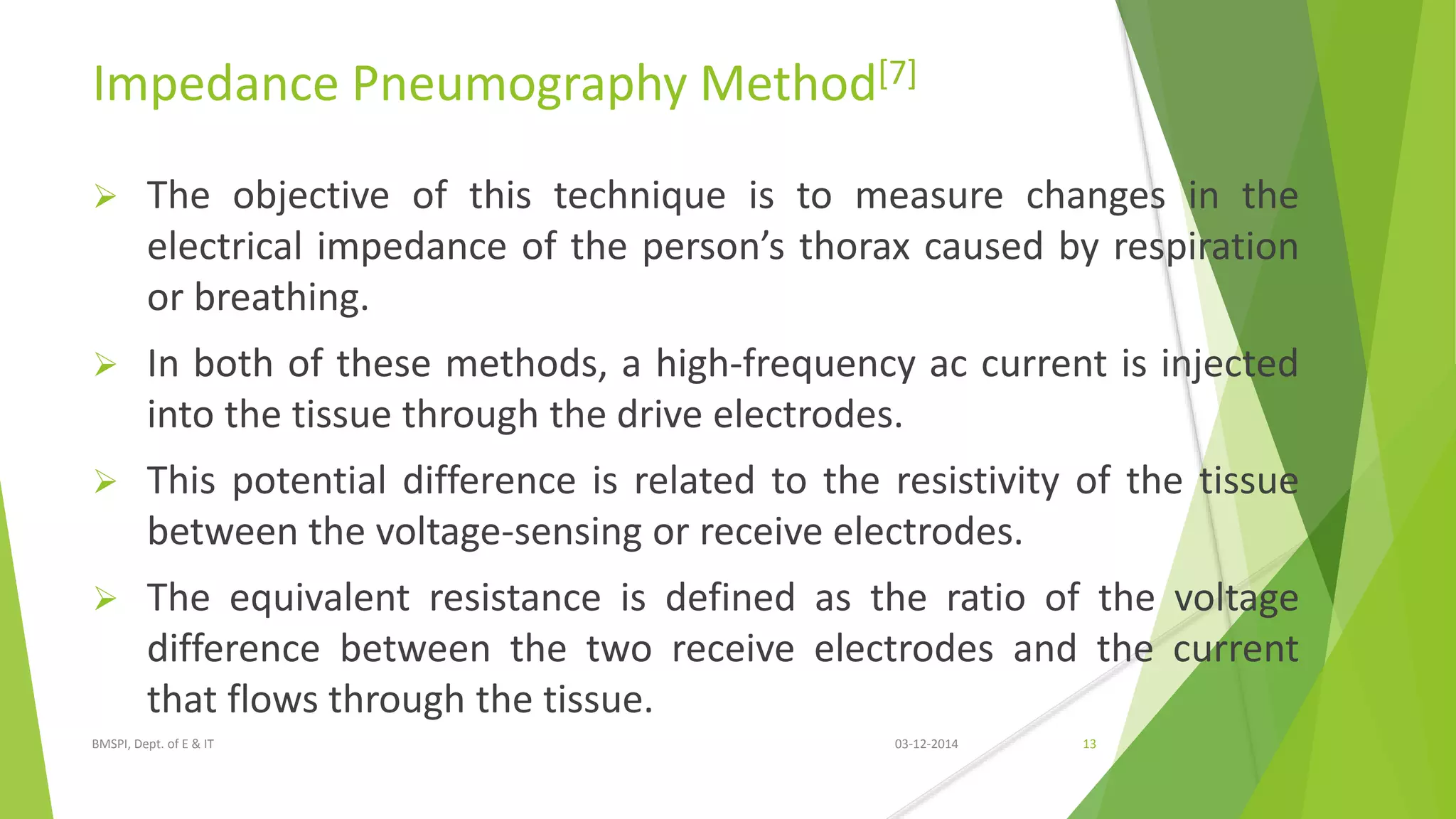 Respiratory Rate Measurement | PPTX