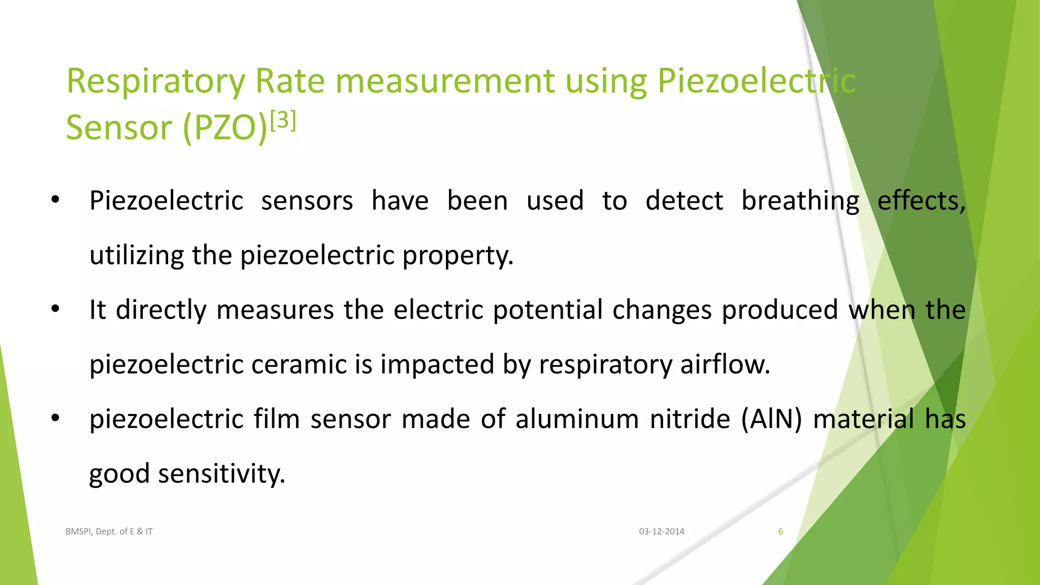 Respiratory Rate Measurement | PPTX