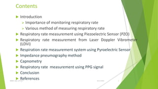 Respiratory Rate Measurement | PPTX