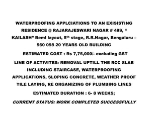 RR NAGAR WATERPROOFING APPLICATION WORK COMPLETED SUCCESSFULLY.pdf