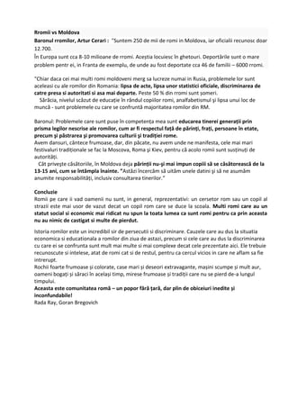 Rromii poporul fără țară | PDF