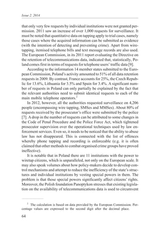 Surveillance and data retention in Poland | PDF