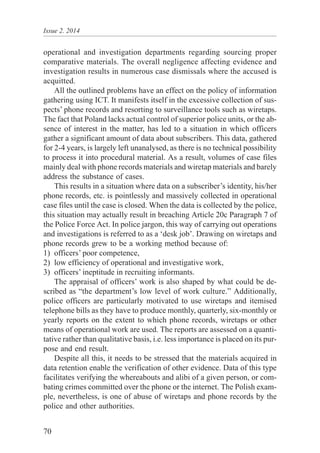 Surveillance and data retention in Poland | PDF